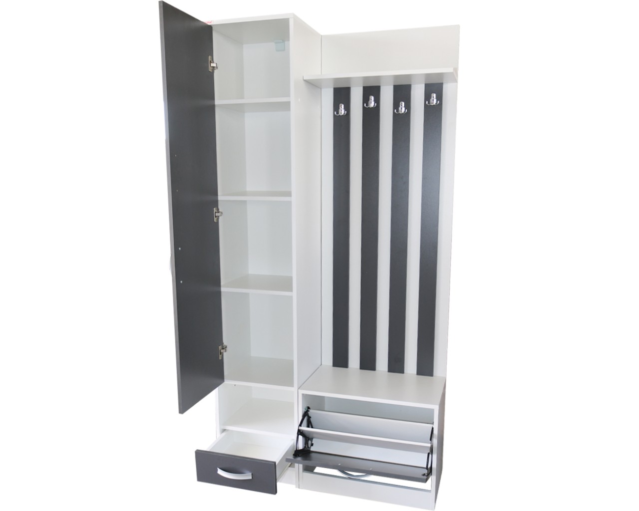 Cuier Andrei Alb cu Gri