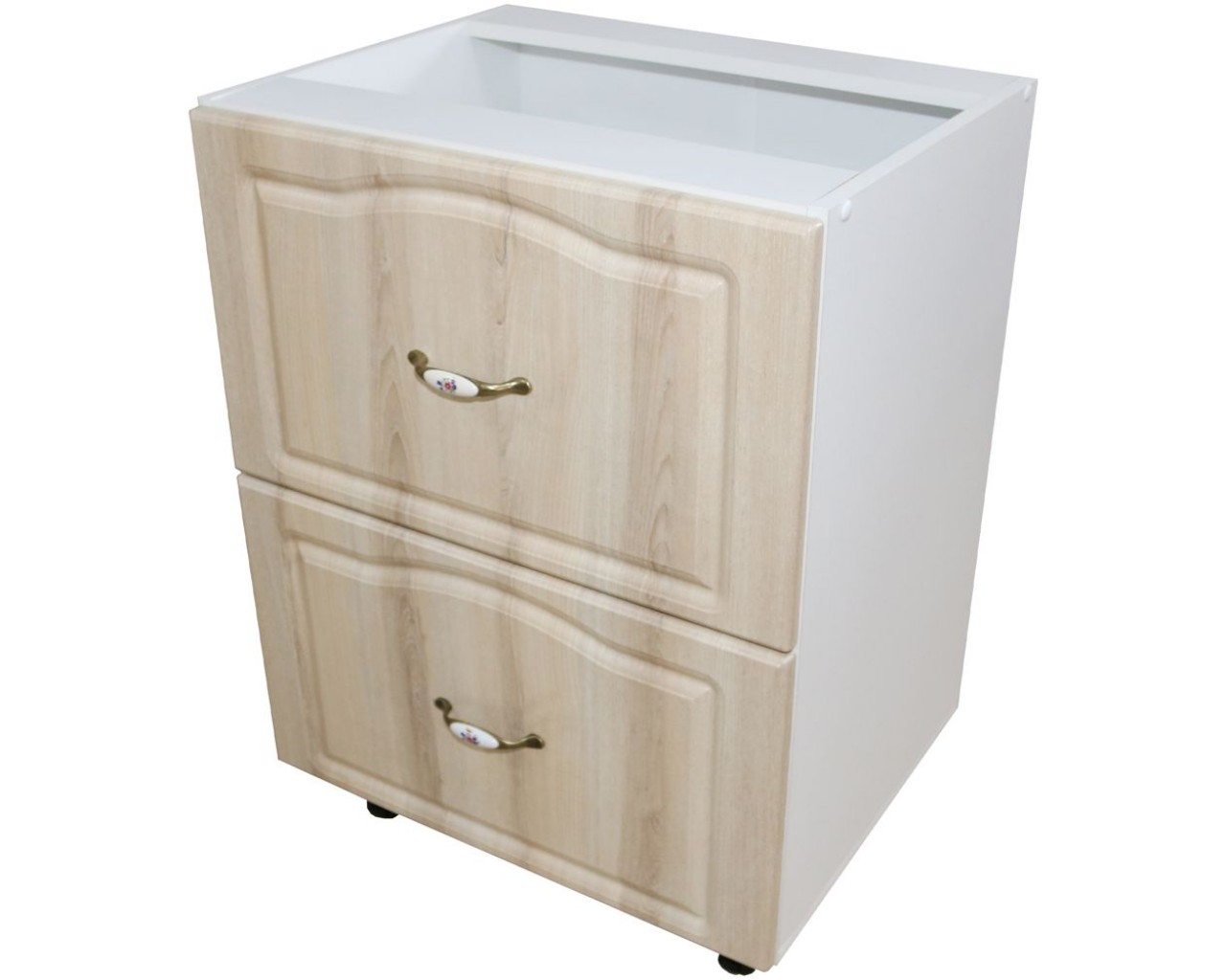 Corp inferior 60 cu 2 sertare metalice pentru greutate Zebra MDF sonoma ...