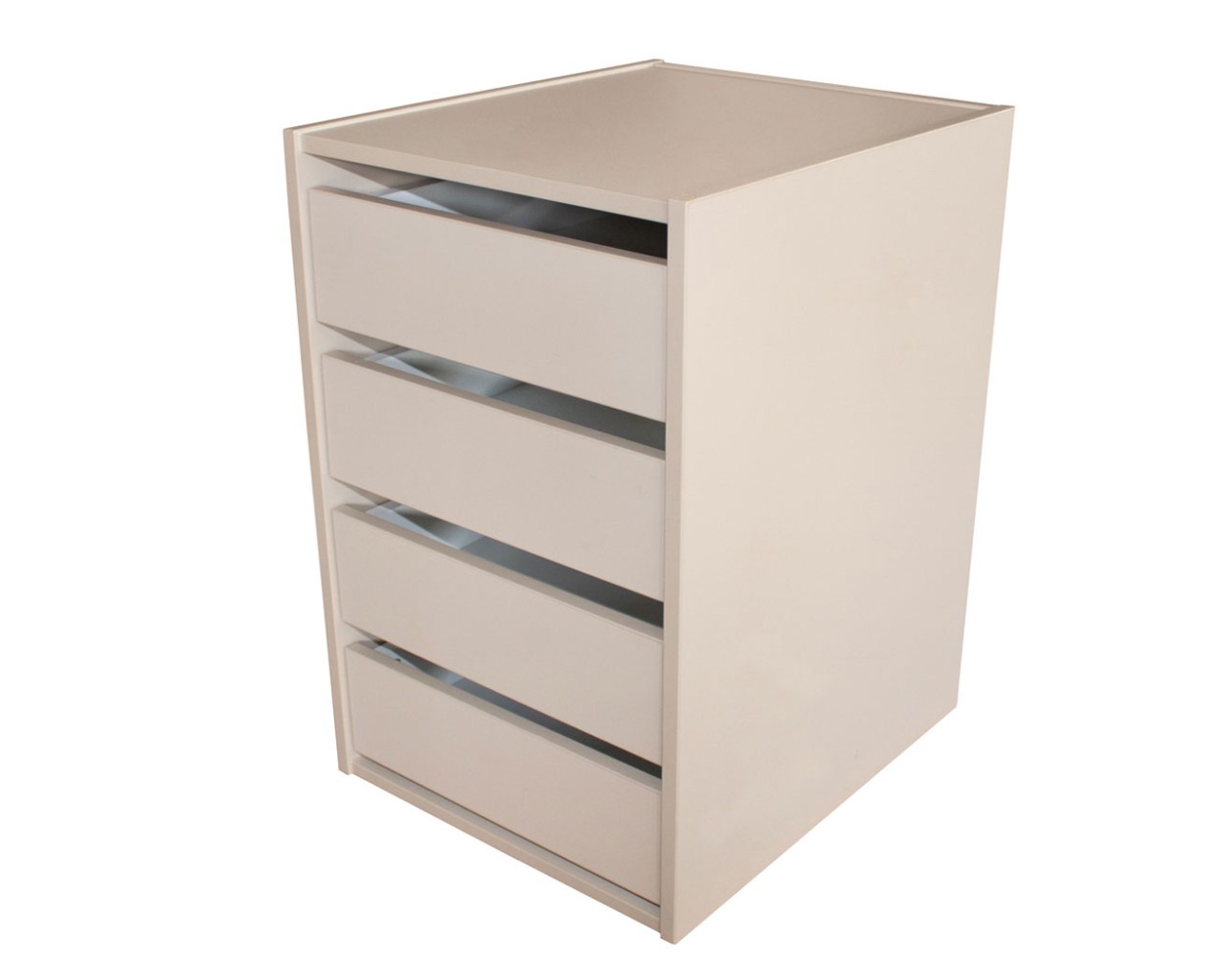 Gold Dulap 2800 Crem cu usi MDF Lucios + 2 Comode