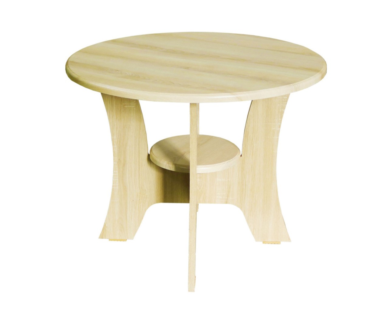 Masuta cafea Roma rotunda, MDF Sonoma, 68 x 54 cm