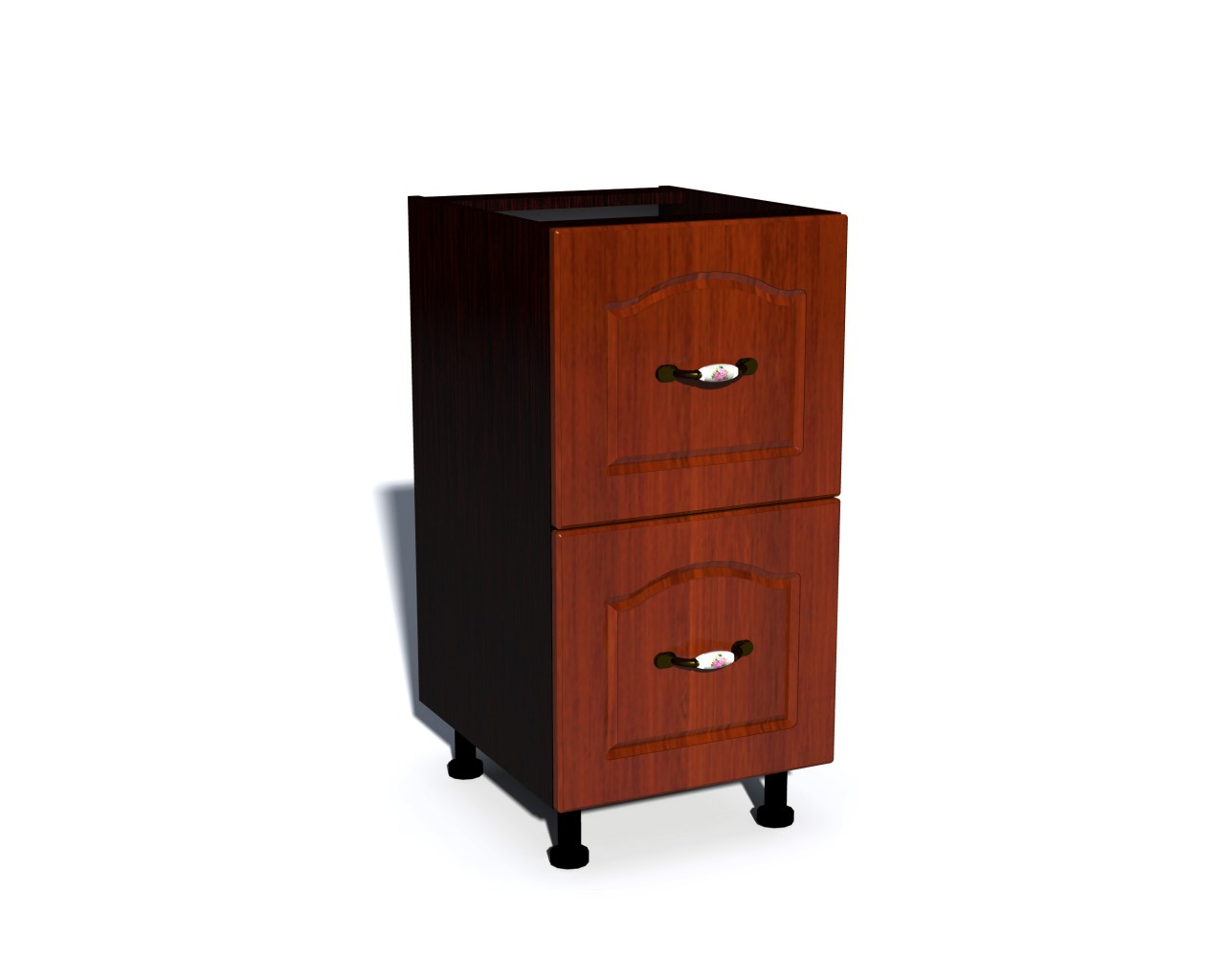 Corp inferior 40 cu 2 sertare metalice pentru greutate Zebra MDF ...