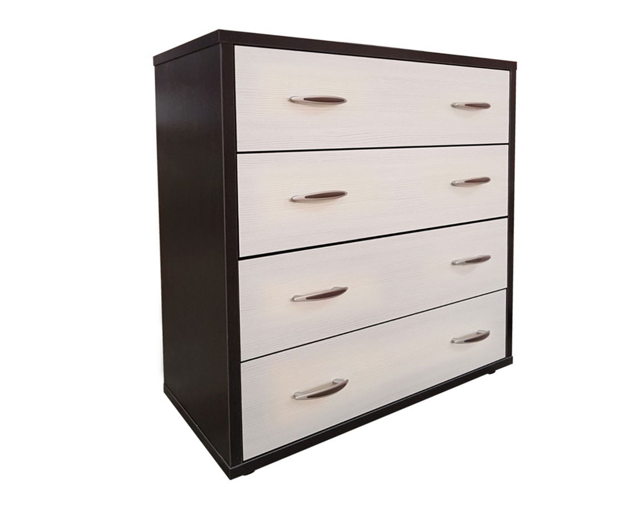 Comoda Torino cu sertare Wenge / Brad, 85 x 89 x 42 cm